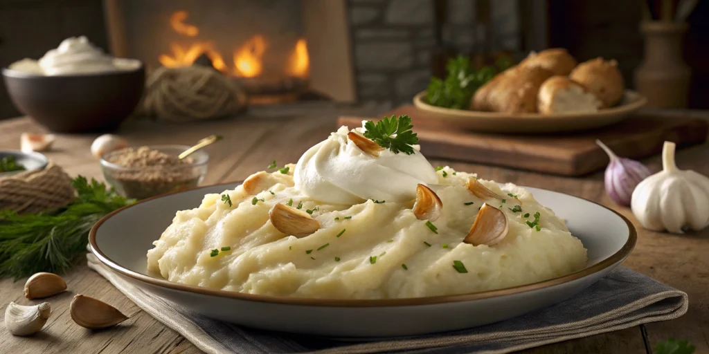 Irresistible Mashed Potatoes with Garlic and Cream– Silky, Smooth